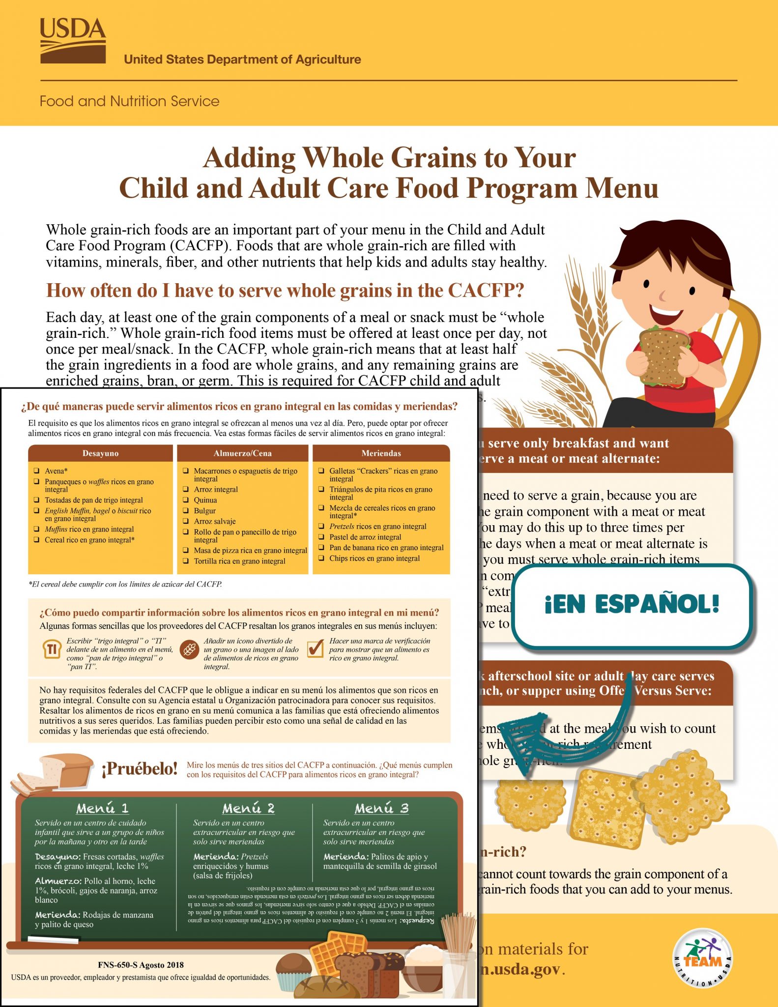 Meal Patterns - National CACFP Sponsors Association