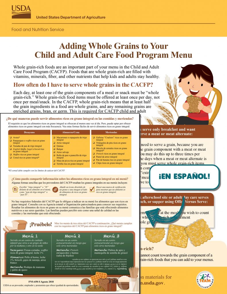 Meal Patterns - National CACFP Sponsors Association