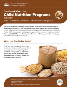 Meal Patterns - National CACFP Sponsors Association