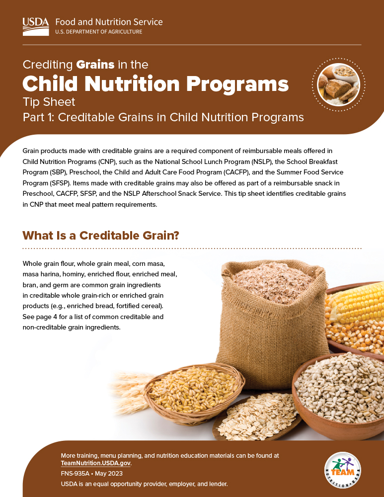 Meal Patterns - National CACFP Sponsors Association