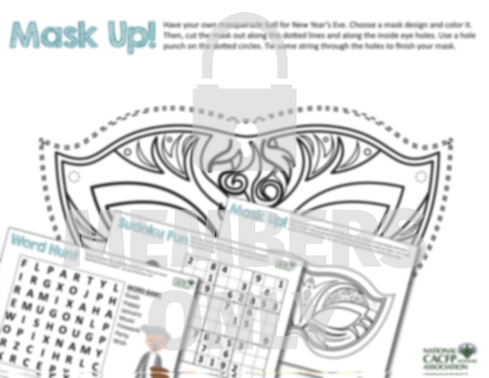 A Year of CACFP Holiday Activity Sheets