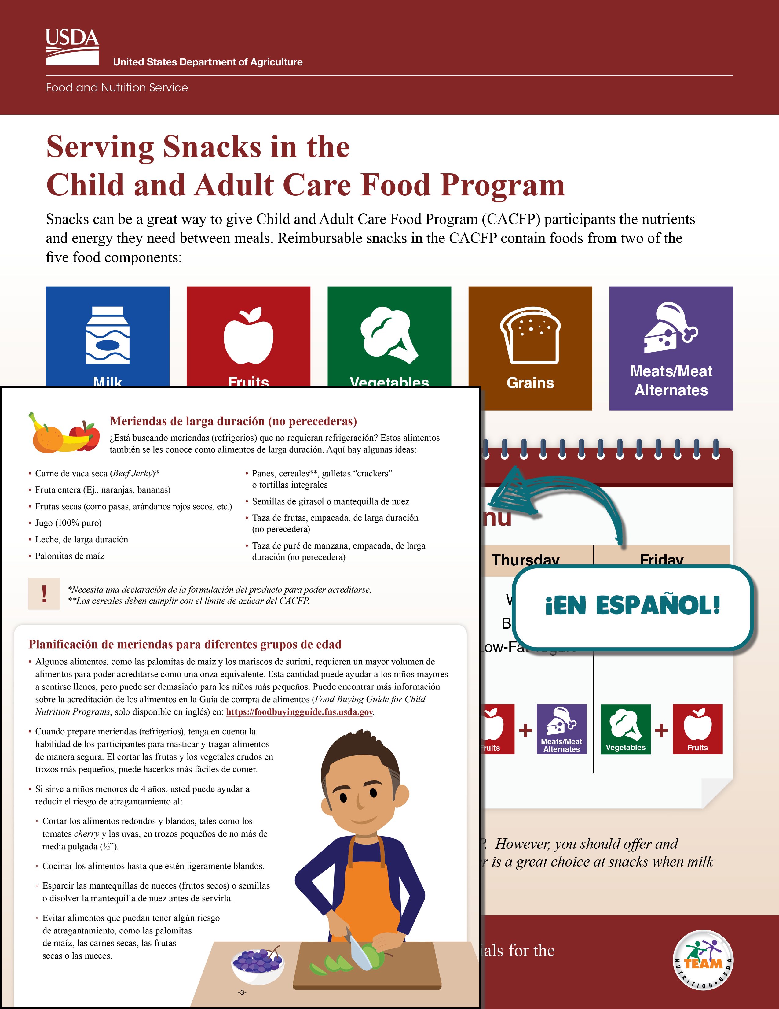 CACFP Resource: Serving Snacks