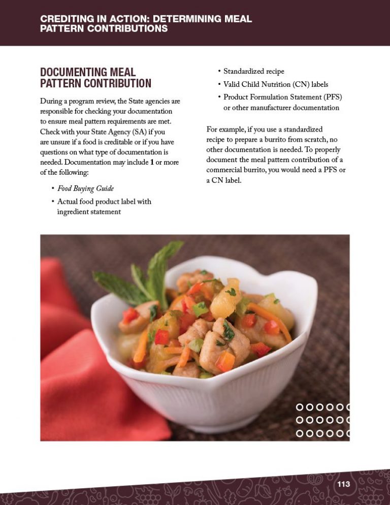 Crediting Handbook - National CACFP Sponsors Association