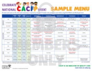 Menus - National CACFP Sponsors Association