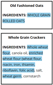 Identifying Whole Grain-Rich Foods - National CACFP Sponsors Association