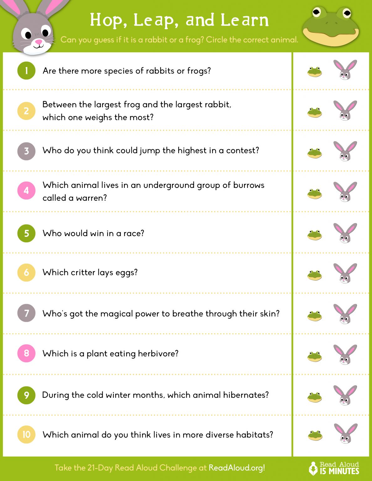 Leap into Learning: Read Aloud Challenge - National CACFP Sponsors ...