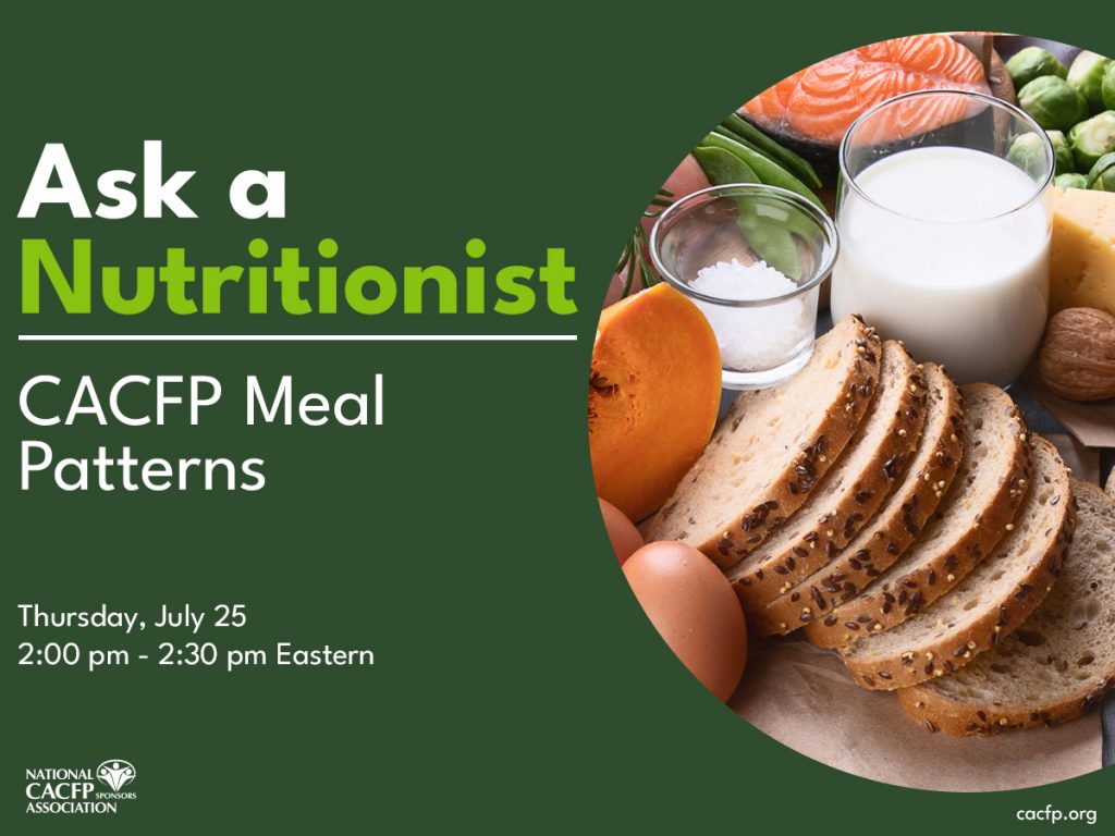 Upcoming Virtual Events - National CACFP Sponsors Association