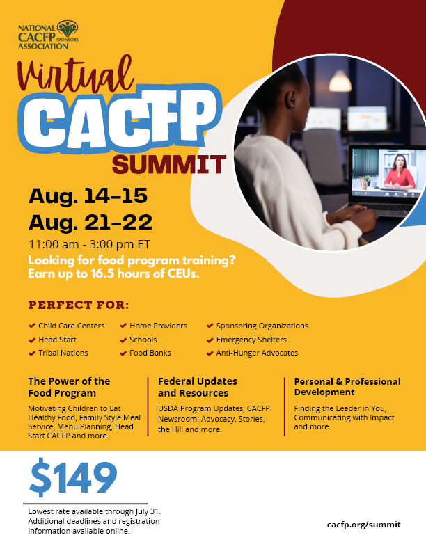 Virtual Summit - National CACFP Sponsors Association