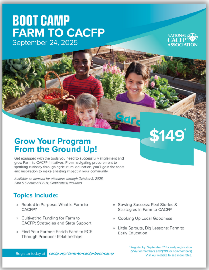 Farm to CACFP Boot Camp - National CACFP Sponsors Association