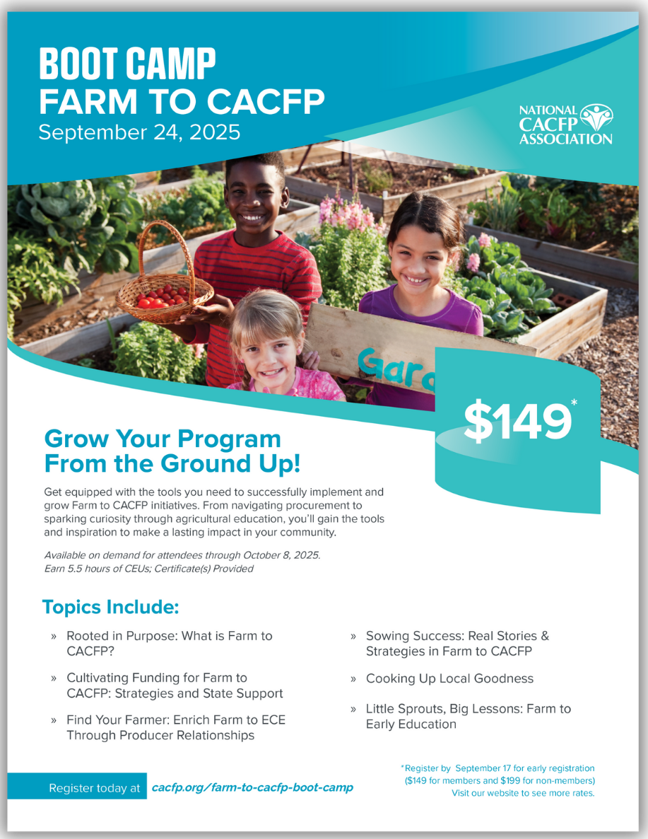 Farm to CACFP Boot Camp - National CACFP Sponsors Association