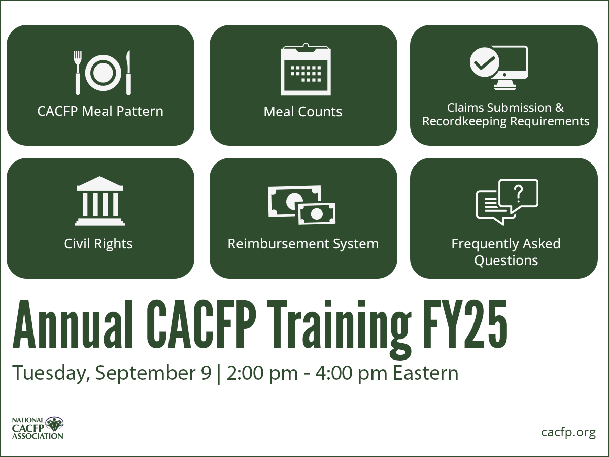 Upcoming Virtual Events - National CACFP Sponsors Association
