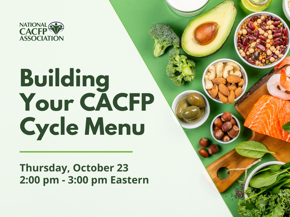 Upcoming Virtual Events - National CACFP Sponsors Association