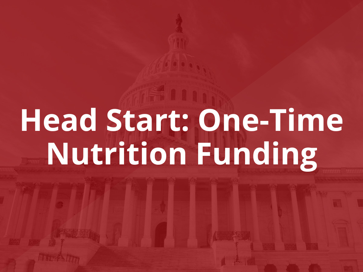 Head Start One-Time Supplemental Nutrition Funds - National CACFP ...