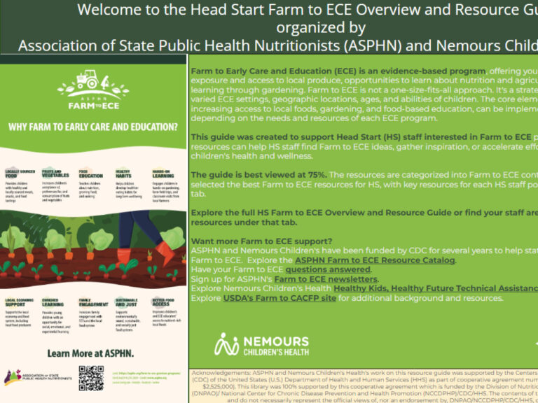 Head Start Farm to ECE Overview and Resource Guide - National CACFP ...