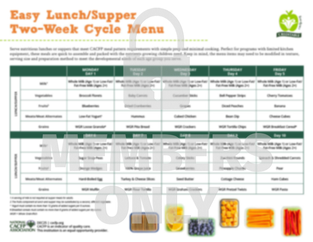 Menus - National CACFP Association