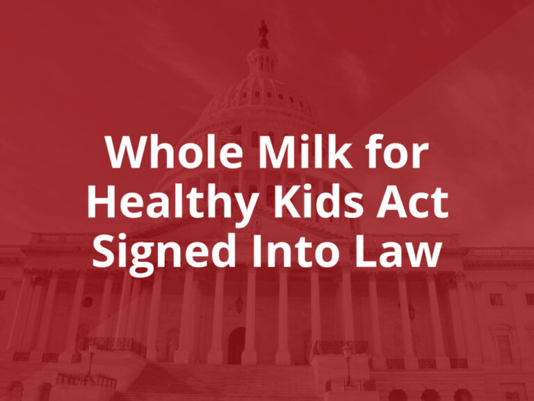 Whole Milk for Healthy Kids Act Signed Into Law - National CACFP ...